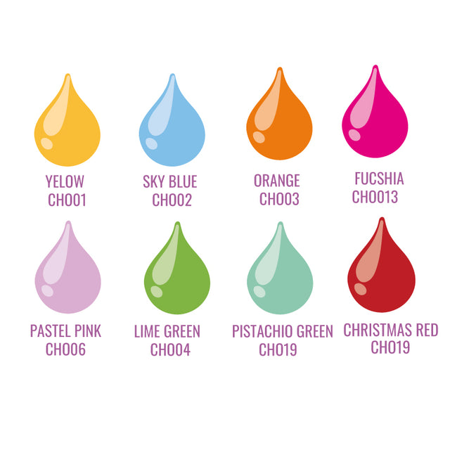 Kit de Choco Color Liposoluble 8 colores de 0.84 oz (25 ml) (Fat Solub ...